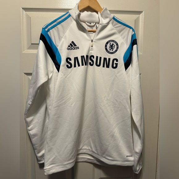 adidas | Shirts | Chelsea Fc Adidas Samsung Half Zip Training Jacket ...